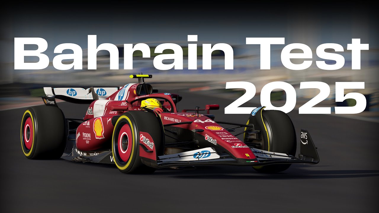 F1 Pre-season Testing 2025 : Bahrain International Circuit, Ferrari SF ...