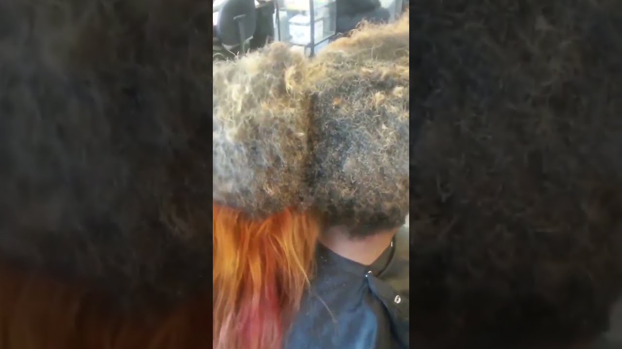 Hairstylist Shows Danger Of Leaving Weave In For Almost A Year - YouTube