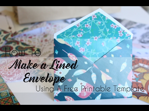 How To Make An Envelope for A Card (Free Printable Template Included ...