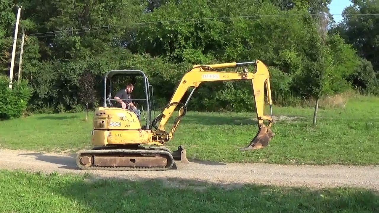 John Deere 50C Excavator - YouTube