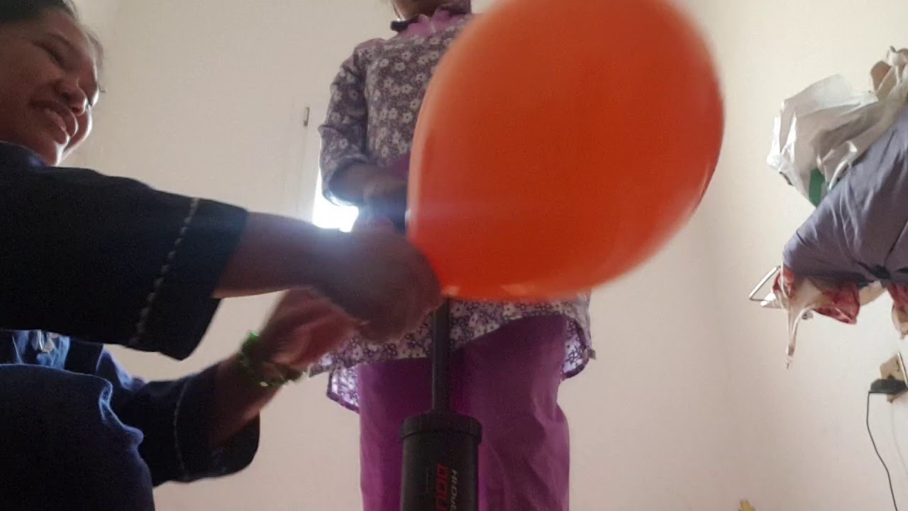 Pumping a balloon - YouTube