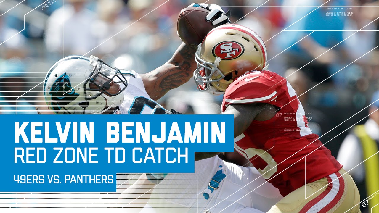 Kelvin Benjamin's Incredible Bobbling Catch & Sliding Red Zone TD Catch ...