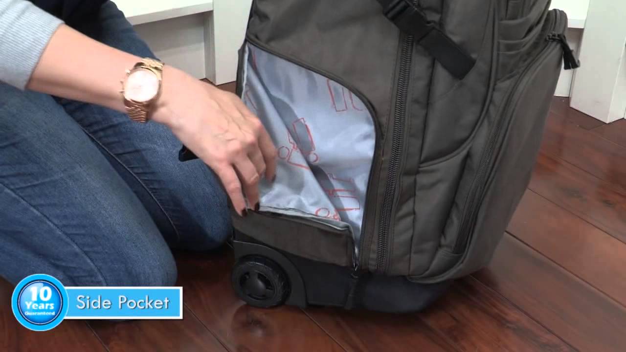 IT Luggage Trolley Backpack - YouTube