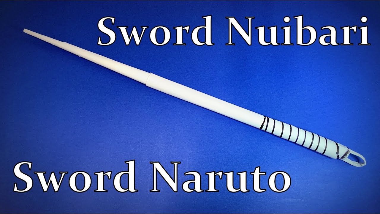 Origami Sword | How to Make a Paper Sword Nuibari from Naruto | Easy ...