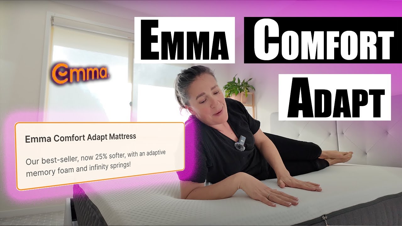 Best mattress in Australia - The Emma Comfort Adapt Review 2024 - YouTube