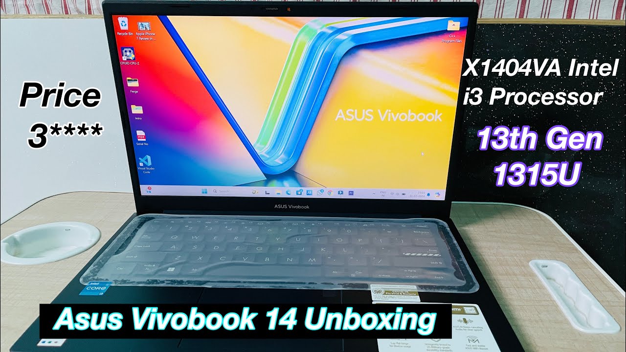 Asus Vivobook 14 X1404VA Laptop Unboxing || i3 Intel 13th Gen 1315U ...