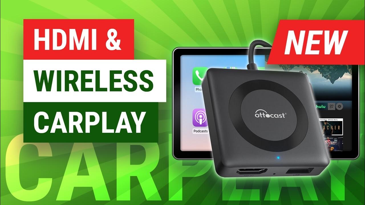 First HDMI to CarPlay Adapter WITH Wireless CarPlay - Ottocast Car TV Mate PRO Review - YouTube