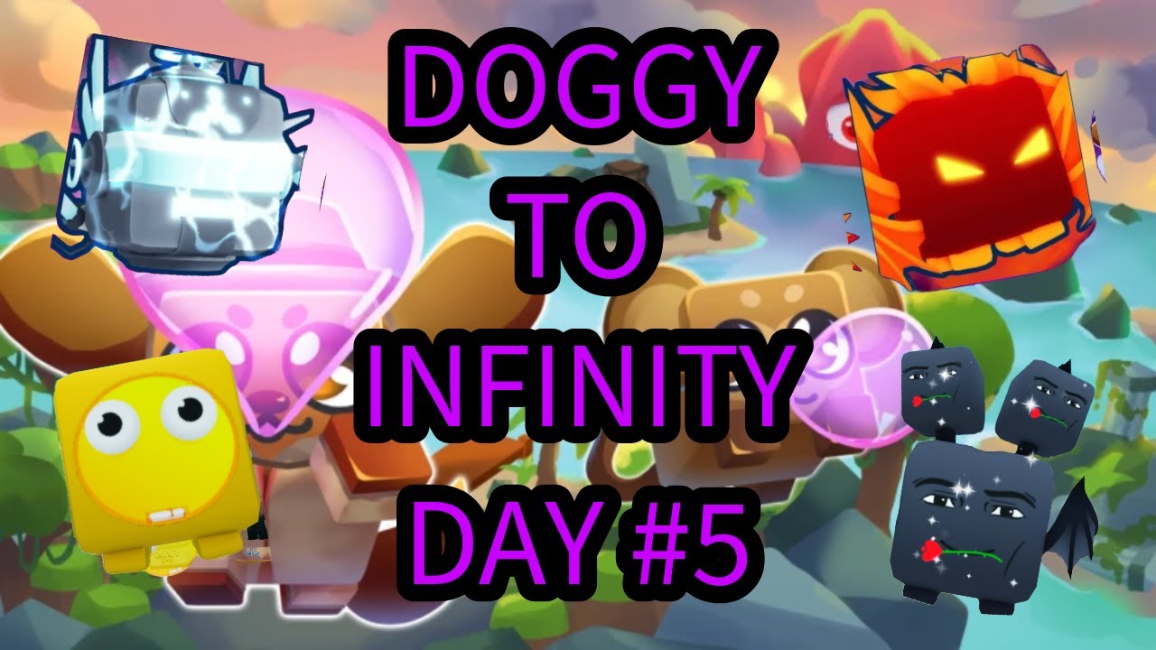 DOGGY TO INFINITY DAY #5 / MY FIRST SECRET PETS / BUBBLE GUM SIMULATOR ...