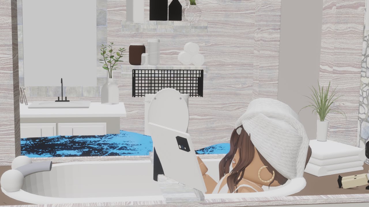 OUR BATHROOM GOT FLOODED!!! *rusty pipe?*|| With voice Roblox Role-play ...