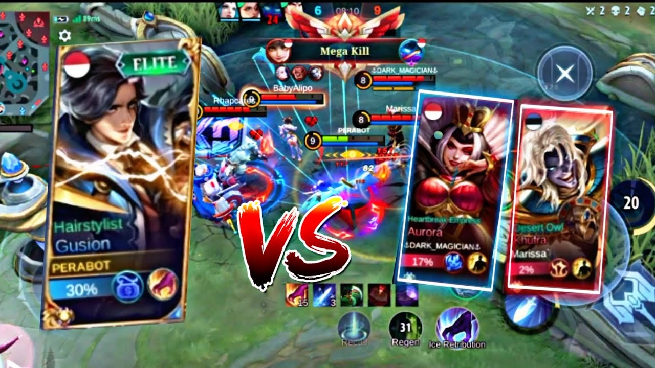 GAMEPLAY HARD SOLO GUSION X MLBB - MOBILE LEGENDS BANG BANG - YouTube