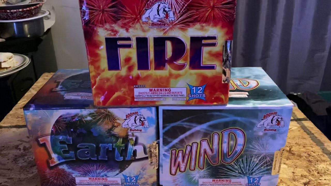 Building firework display - YouTube