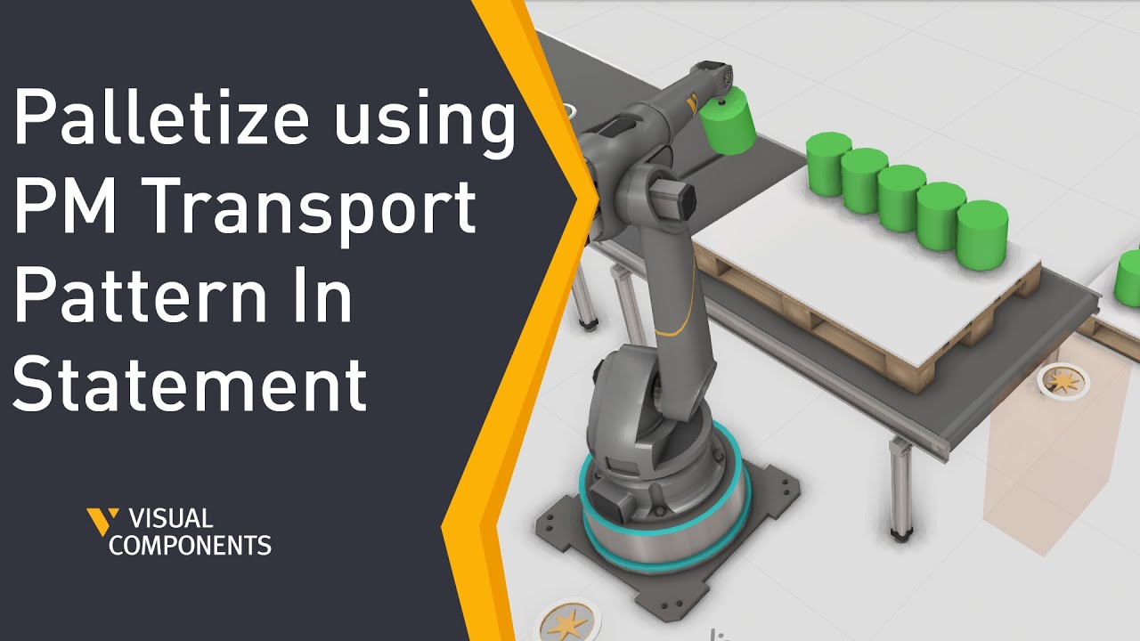 Palletize using Process Modeling Transport Pattern In Statement - YouTube