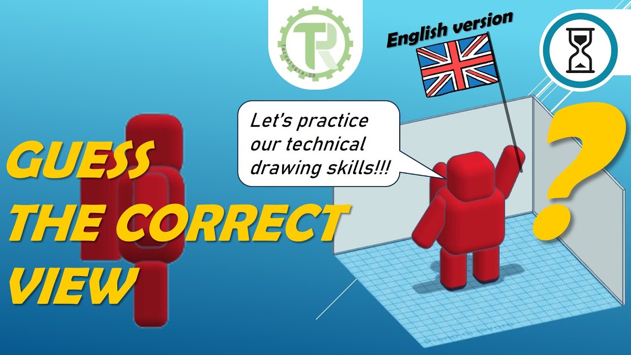 Guess the correct view - Quiz on the orthographic projection - YouTube