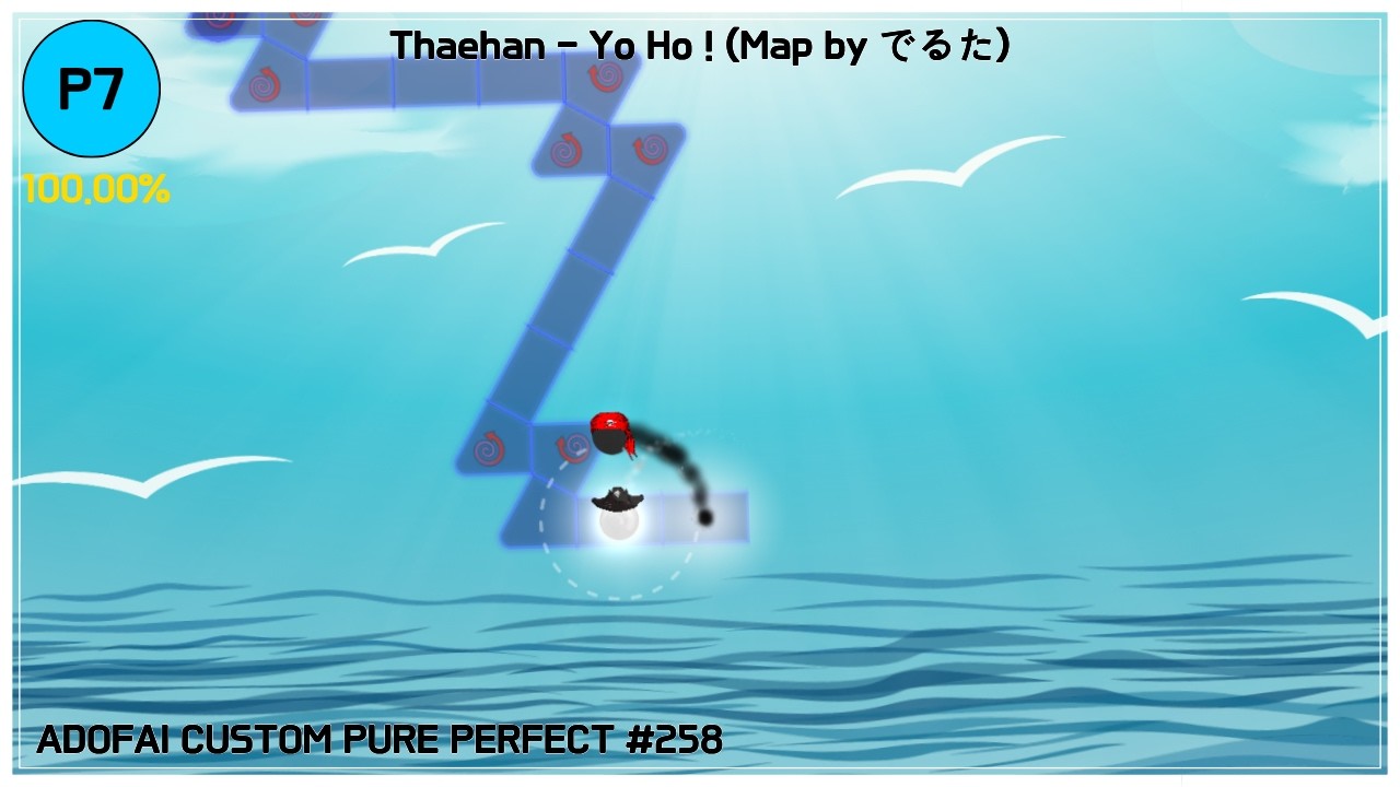 [ADOFAI Custom Pure Perfect #258] Thaehan - Yo Ho ! (Map by でるた) - YouTube
