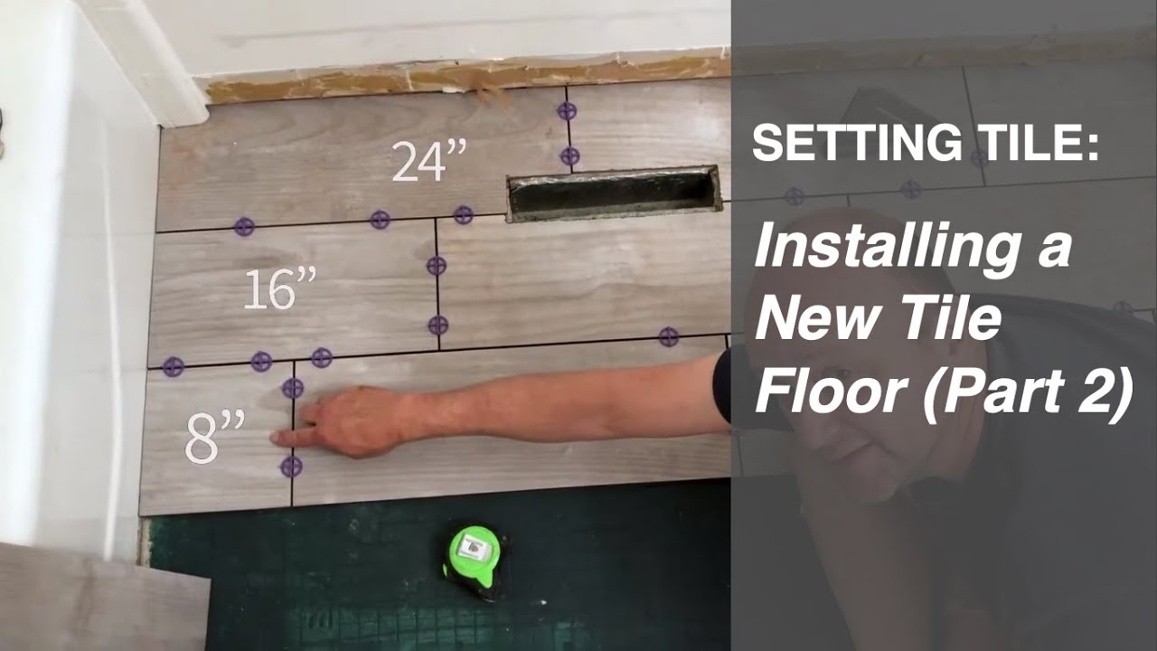 Setting Tile: Installing a New Tile Floor (Part 2) - YouTube