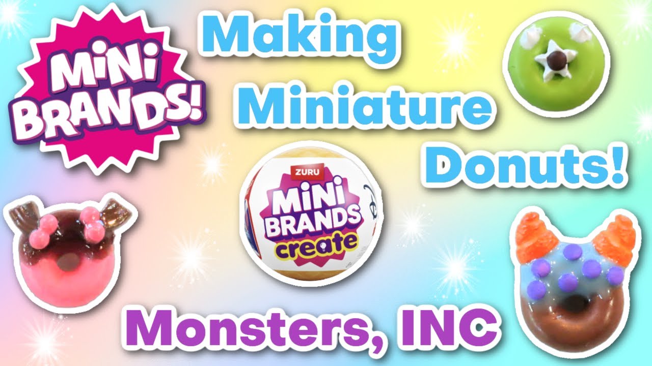 Mini Brands Create - Disney Food Series! Making the Monsters INC Donuts ...