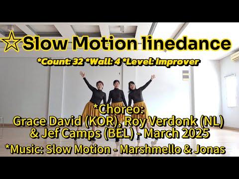 ☆Slow Motion linedance || *Level: Improver|| Demo by : BC Line Dance - YouTube