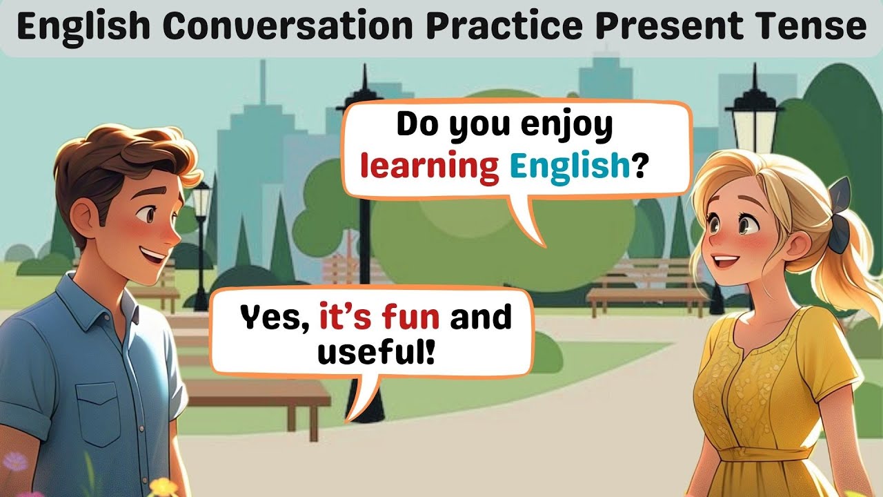 👉 English Conversation Practice | Learn Present Tense Easily! | English ...
