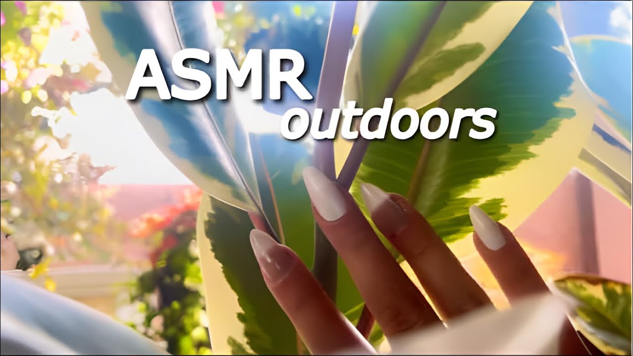 Tapping & Scratching Outdoors ASMR - Concrete, Plants, Fabric - YouTube