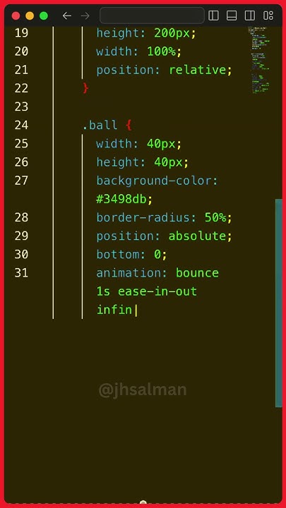 Create a Smooth Bouncing Ball Animation | CSS Animation Tutorial | #BouncingBall - YouTube