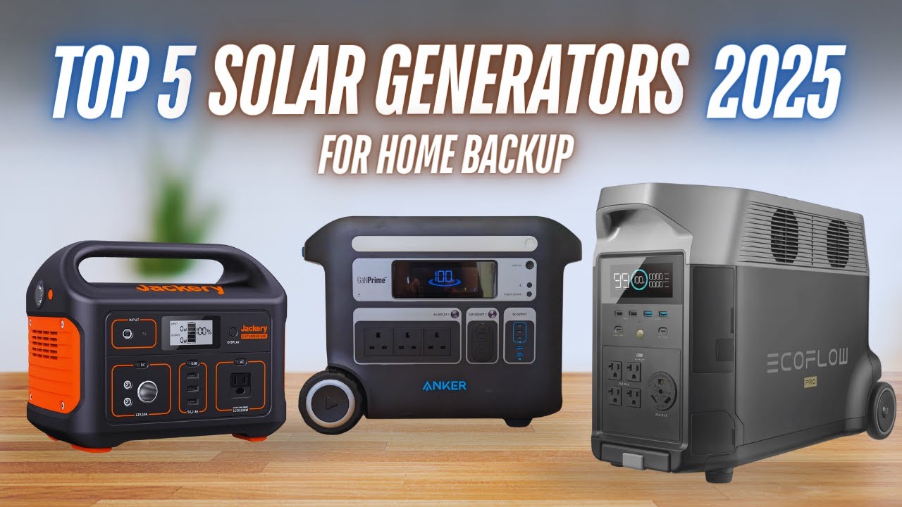 Best Solar Generators for Home Backup 2025: Top 5 Reliable Picks - YouTube