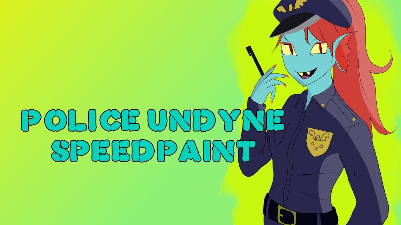 POLICE UNDYNE / SPEEDPAINT / CHARA AP - YouTube
