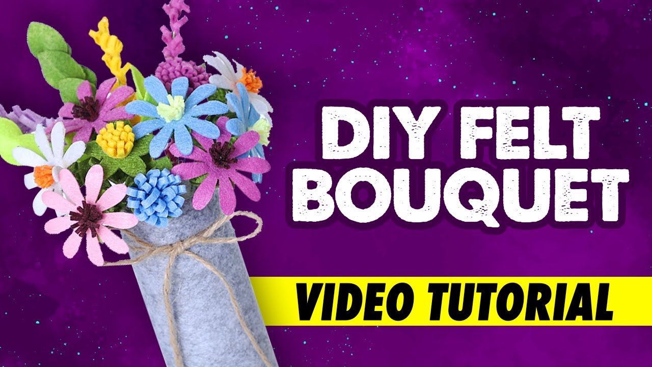 DIY Felt Bouqet - MyCraftClub Video Tutorial - YouTube