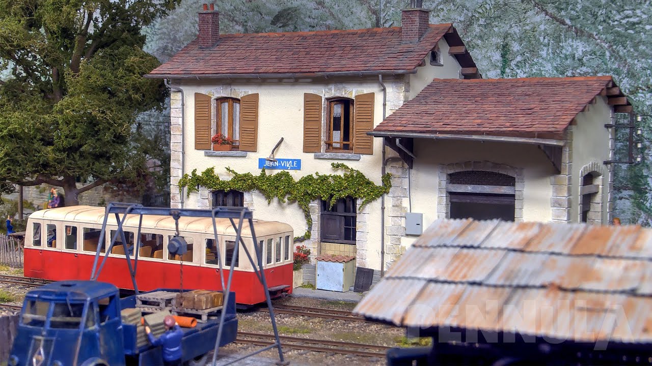 Realistische Modellbahn Jean-Ville in Spur 0e - Eines der schönsten ...