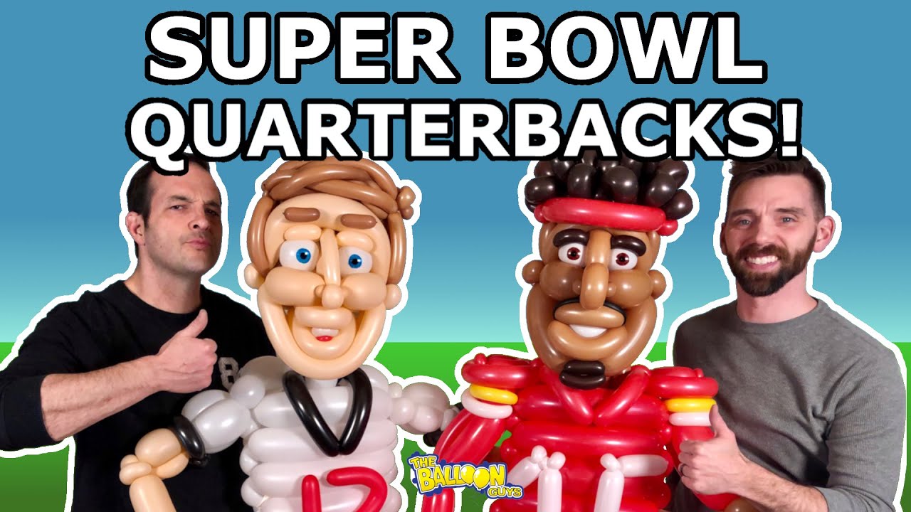 Tom Brady & Patrick Mahomes train with The Balloon Guys for Super Bowl ...