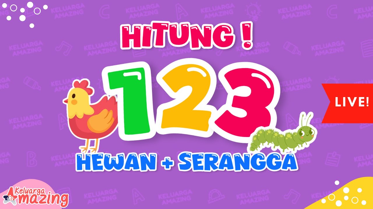 Belajar Mengenal Huruf A sampai Z dan Angka 1 sampai 10 Seri Hewan ...