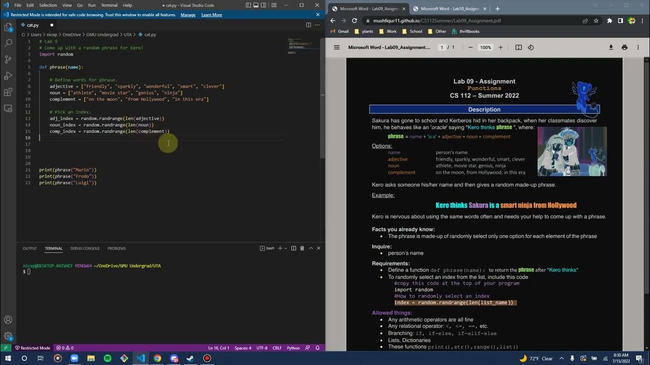 CS112 Lab 9 (Curious Complements) - YouTube