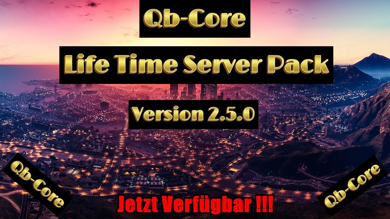 FiveM Qb-Core Lifetime Server Pack ( Update v.2.5.0 ) - YouTube