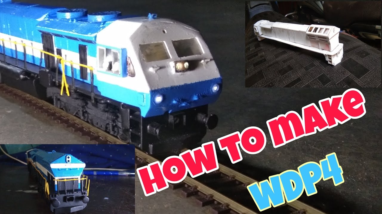 wdp4 locomotive model #locomotive #indianrailway #modelrailway #train # ...