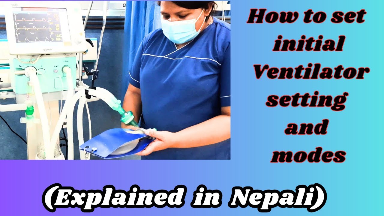 setting technique for initial ventilator setting and mode - YouTube
