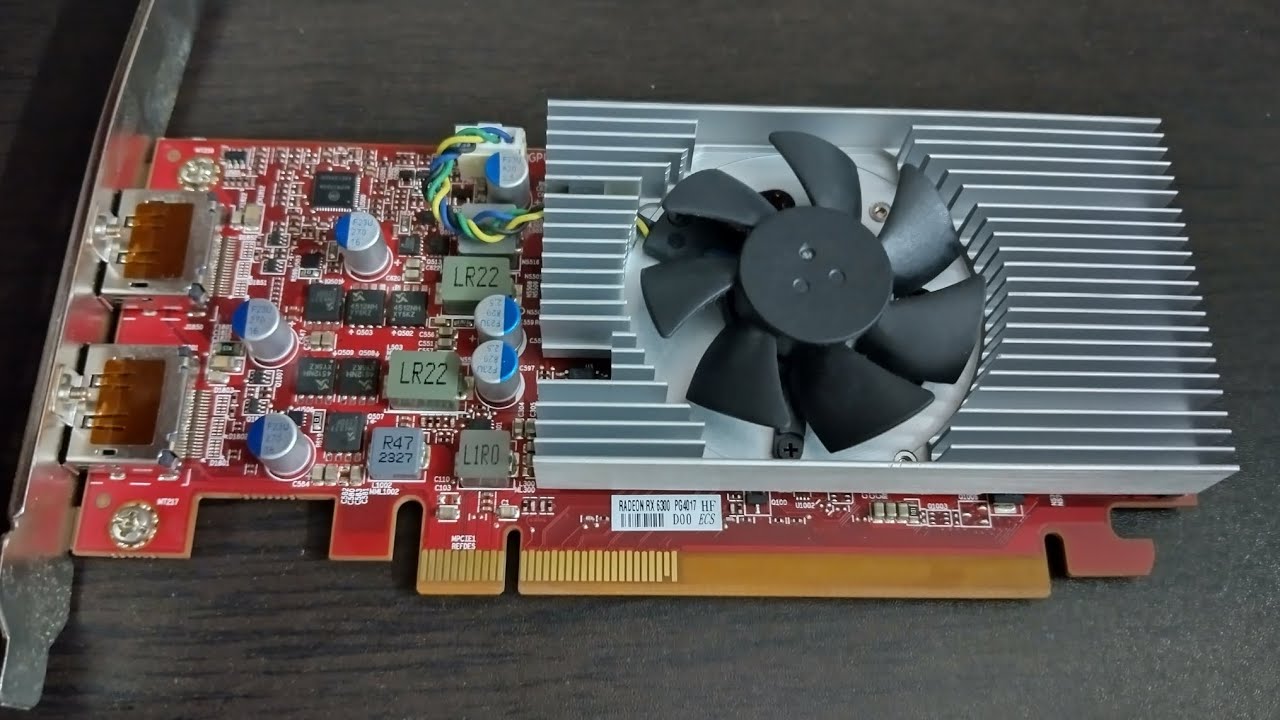 AMD Rx 6300 GDDR6 2GB Graphics card - YouTube