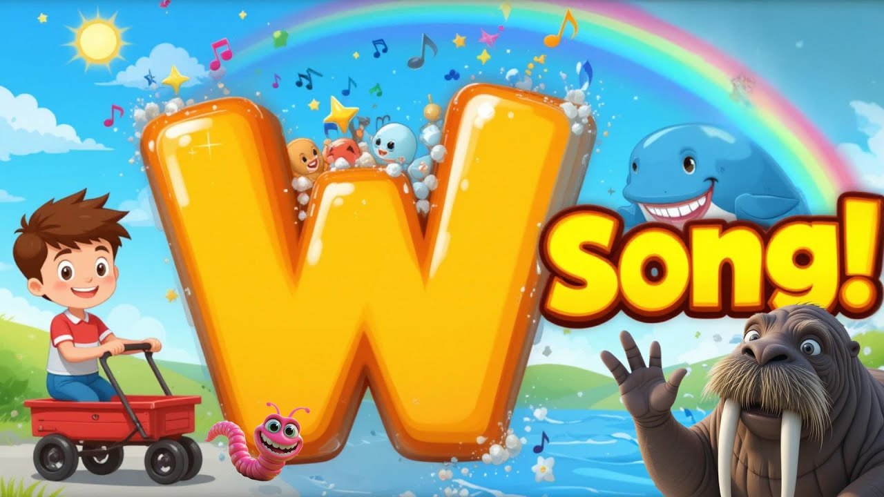 Letter W Song for Kids | Learn the Alphabet with Fun Words and Music ...