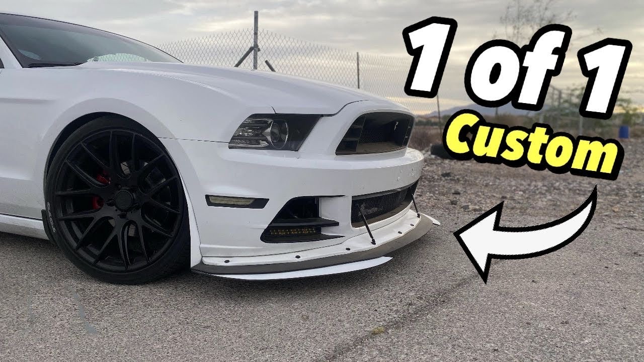 Transforming your Mustang STOCK bumper to a MORE Aggressive look! - YouTube