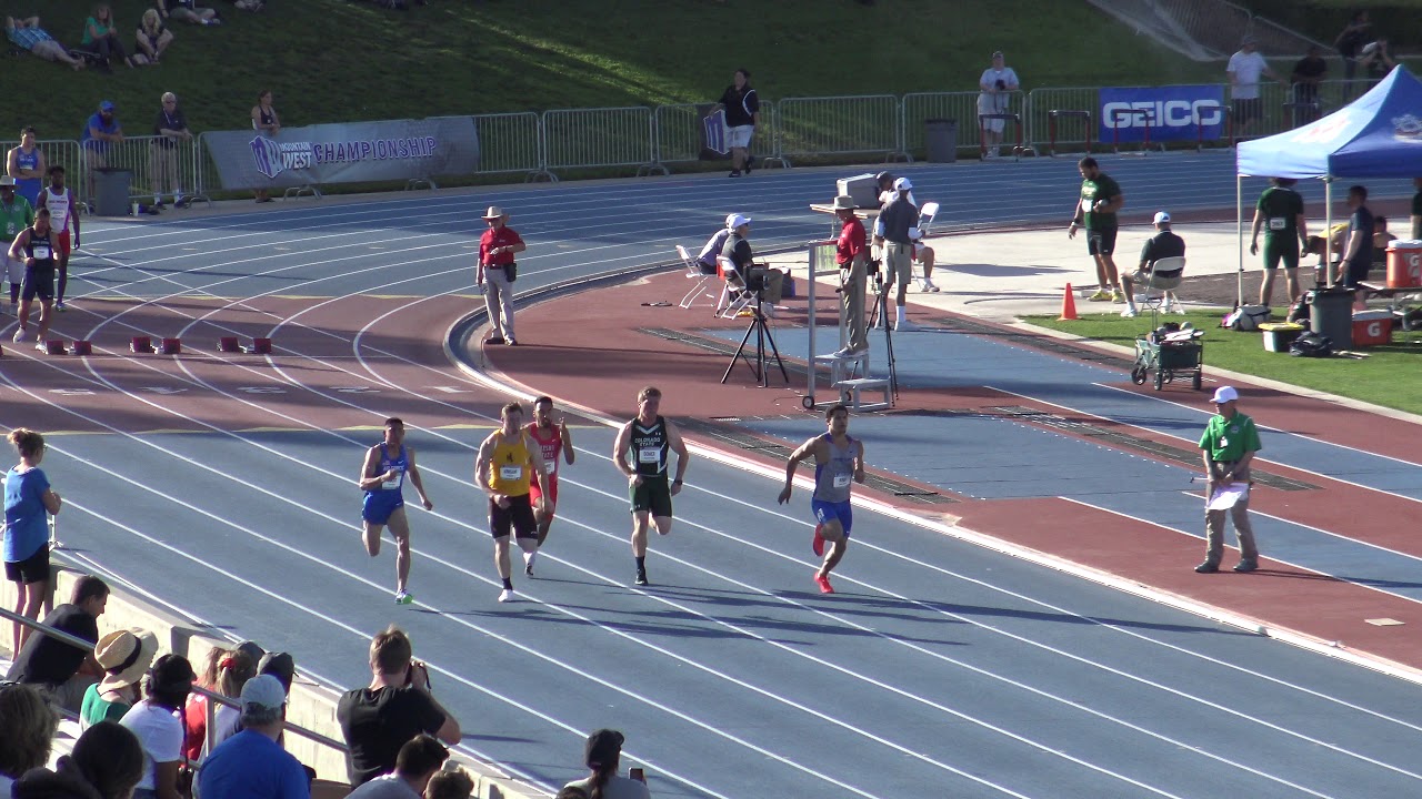 Bryce 100m prelim, Mountain West Conference Championships 2018 - YouTube