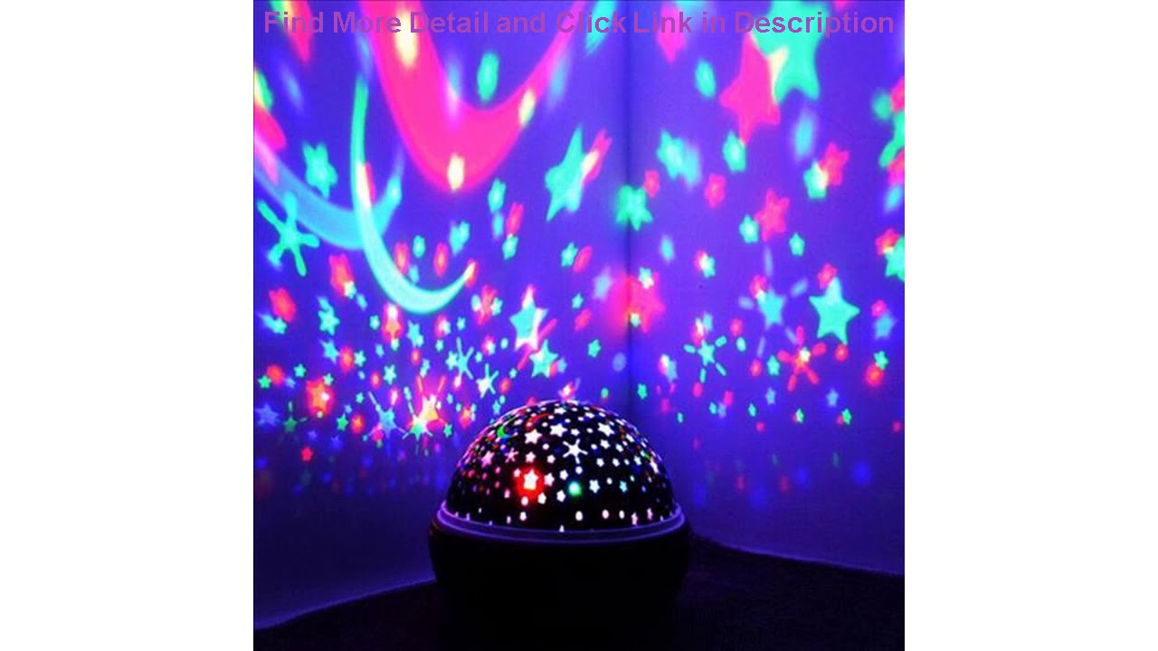 Rotating Night Light Projector Spin Starry Sky Star Master Children ...