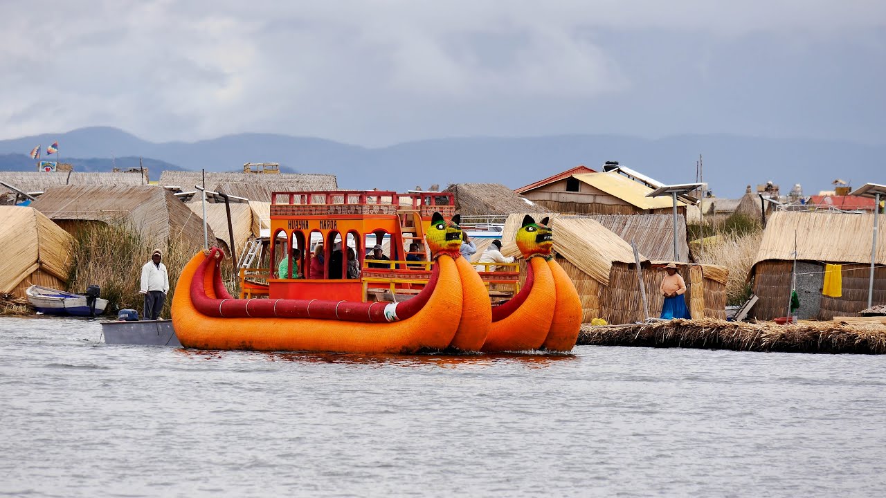 Abenteuer Panamerikana , Peru, Auf den schwimmenden Inseln der Urus ...