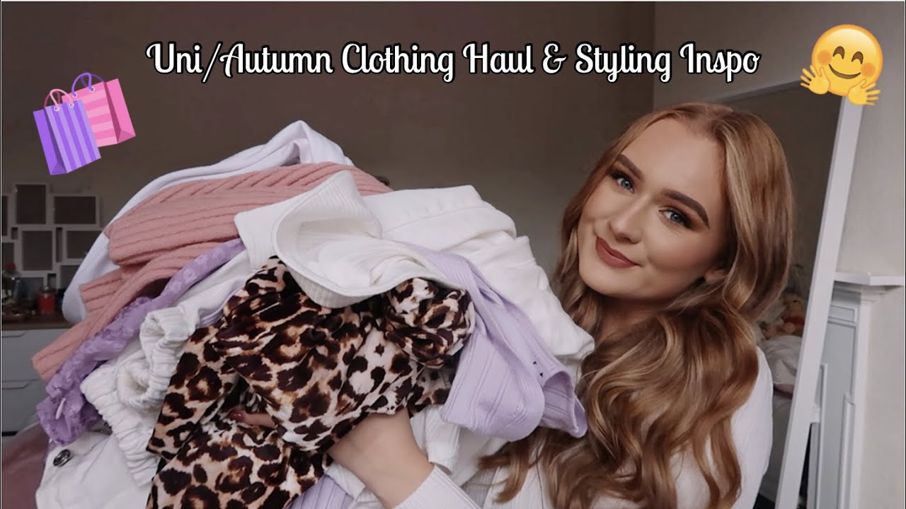 UNI/AUTUMN clothing haul & outfit ideas - YouTube