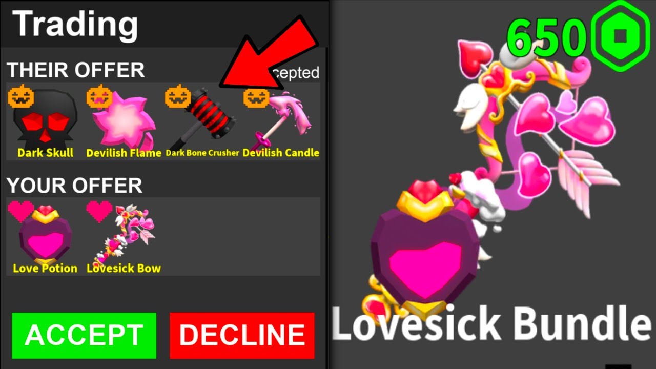 Best Trading Offers For Lovesick | Flee The Facility (ROBLOX) - YouTube