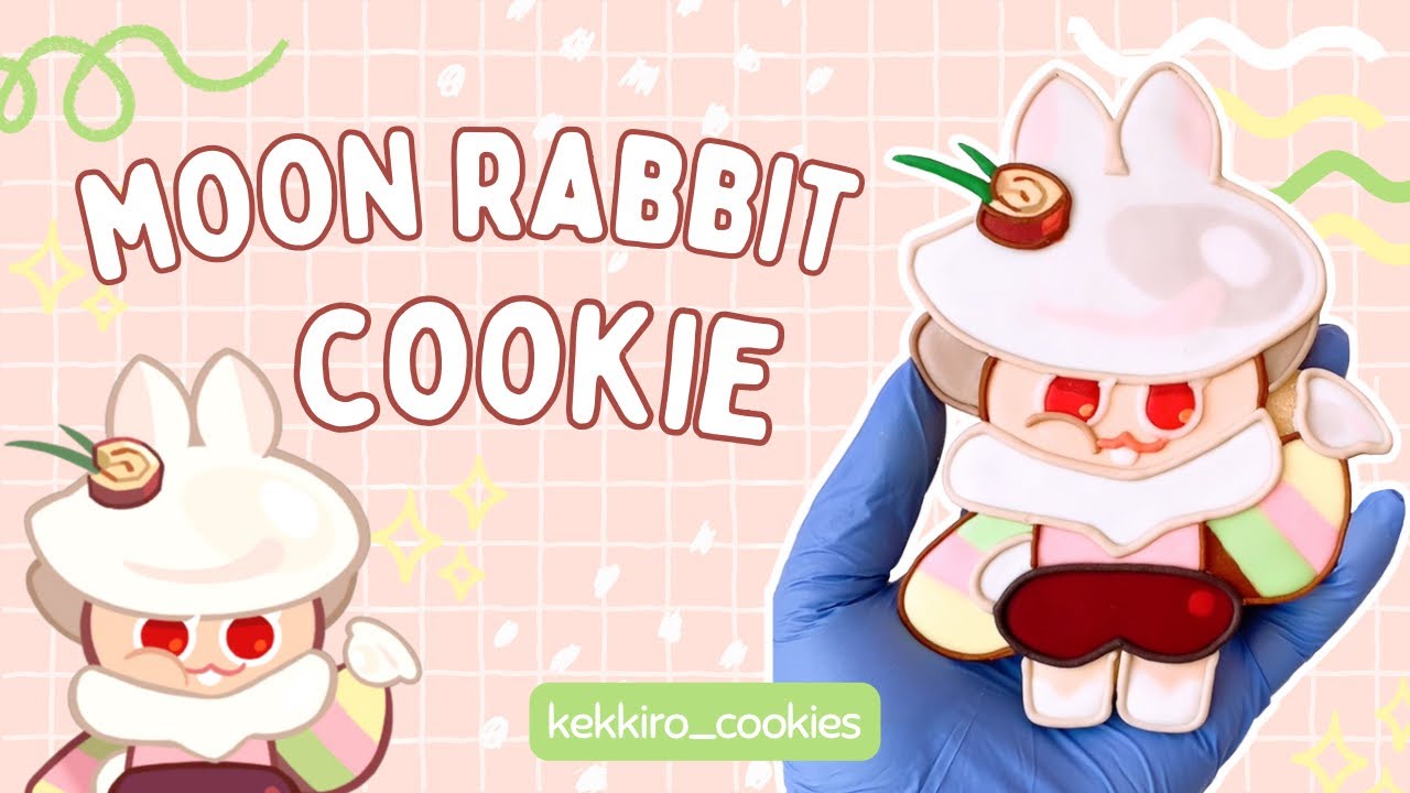 Cookie Run 🌙 Moon Rabbit cookie | Galletas decoradas con royal icing ...