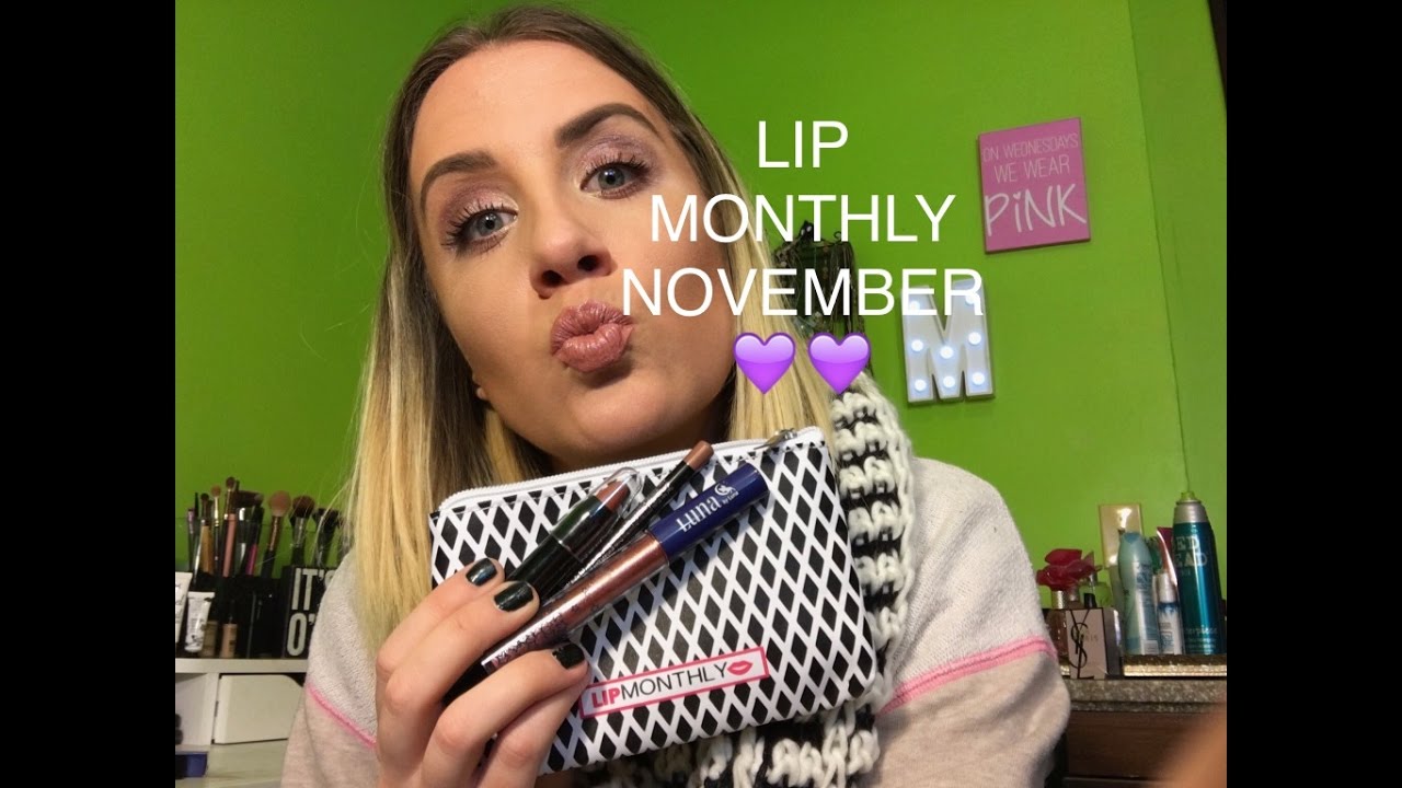 LIP MONTHLY SUBSCRIPTION REVIEW NOVEMBER 💜💜 - YouTube