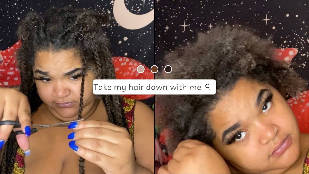 Take my hair down with me 😭 - YouTube