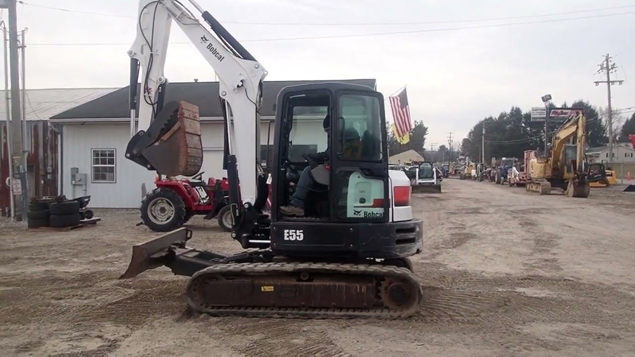2017 BOBCAT E55 For Sale - YouTube