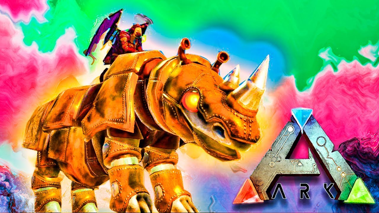 ARK 🔥 3º EVOLUCIÓN DE DIOSES 😍 PROBANDO MECH RHINO 🤣 #25 PUNKYARK - YouTube