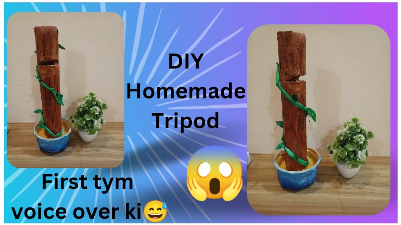 How to make DIY Homemade Tripod || JUGAAD Waste cardboard tripod at ...