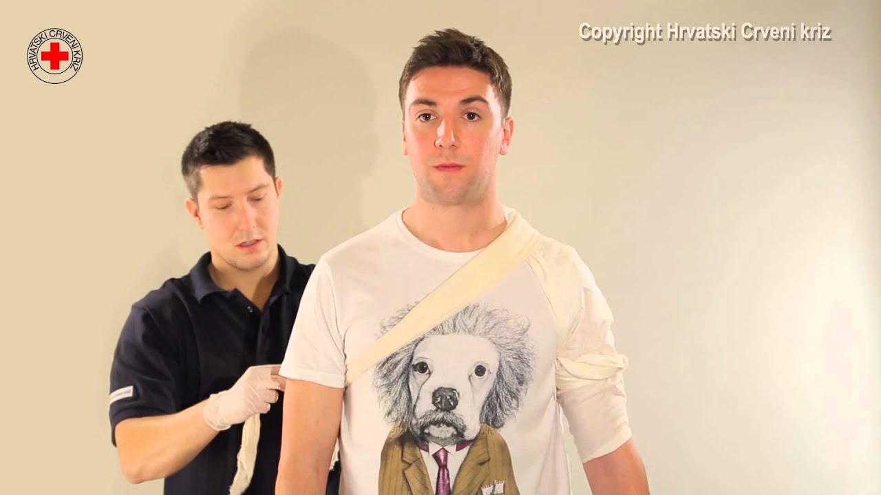 Zavoj ramena trokutastom maramom - YouTube