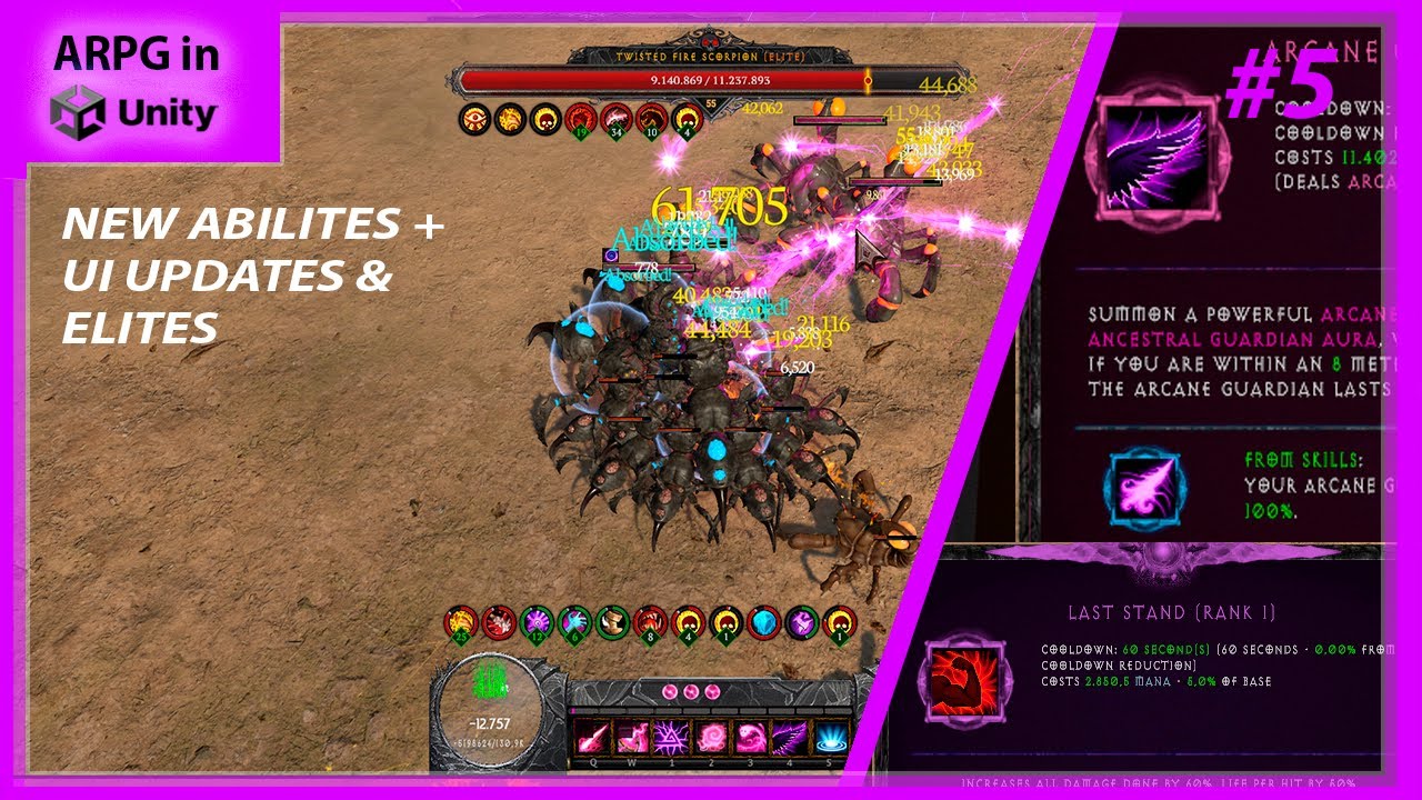 ARPG DevLog #5 - More Abilities, Talent, Enemies and Elites + UI ...